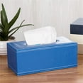 1 Pack Faux Leather Tissue Box Cover, Rectangular Napkin Holder ...