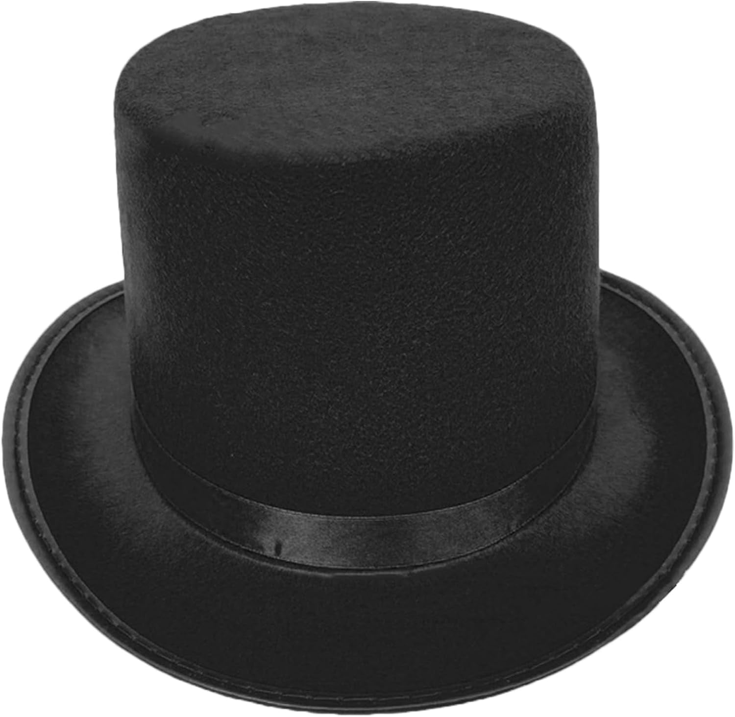 1 Pack Felt Top Hats for Men &Women, Magicians Hat, Flat Top Hat, Mens ...