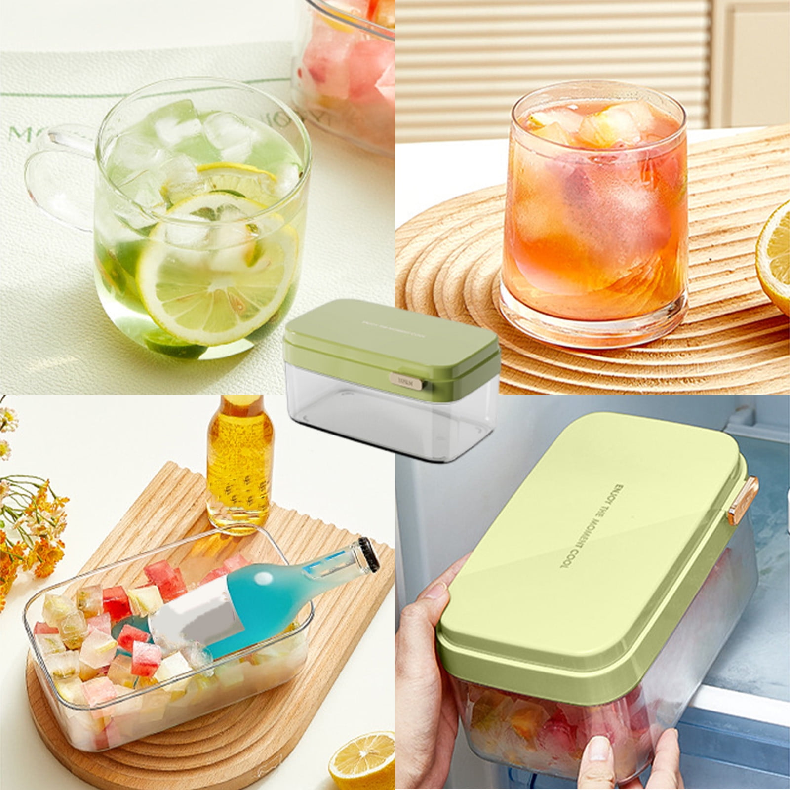 1 Pack Flip Ice Cube Tray for Freezer - 28 Ice Cube Molds, Easy Release ...