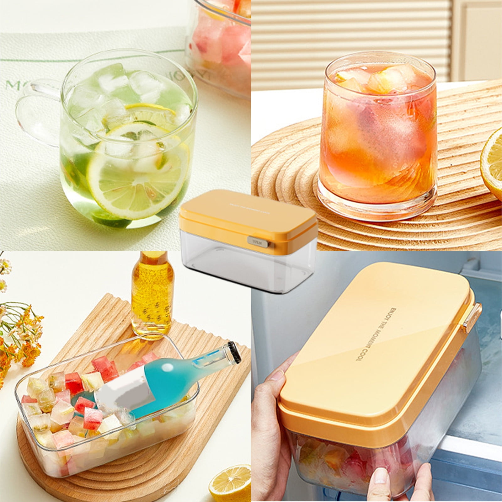 1 Pack Flip Ice Cube Tray for Freezer - 28 Ice Cube Molds, Easy Release ...