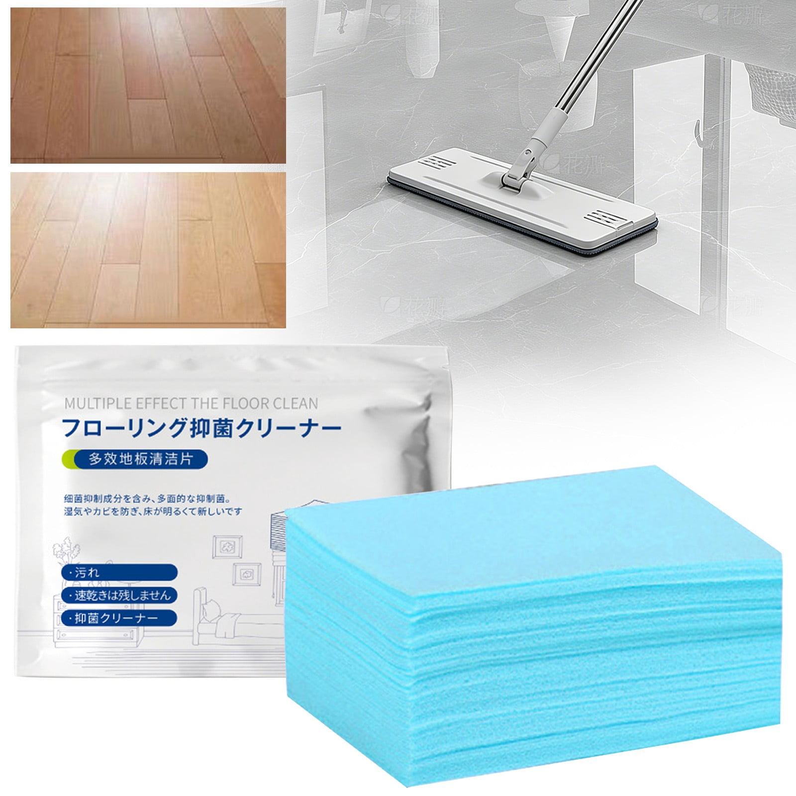 1 Pack Floor Cleaning Sheets Floor Cleaner Sheet Abs For Kitchen Floor ...