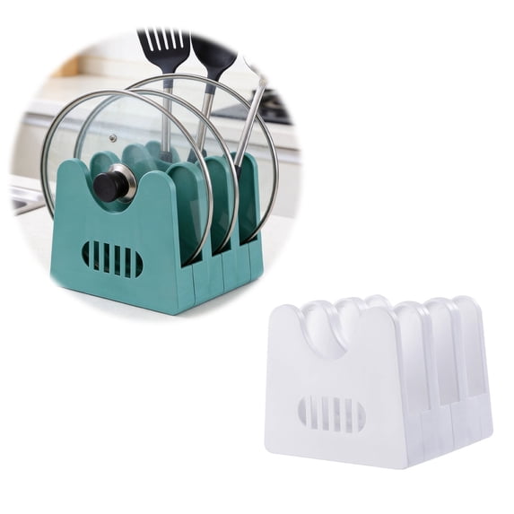 1 Pack Foldable Pot Lid Holder and Spoon Rest, Collapsible Utensil ...
