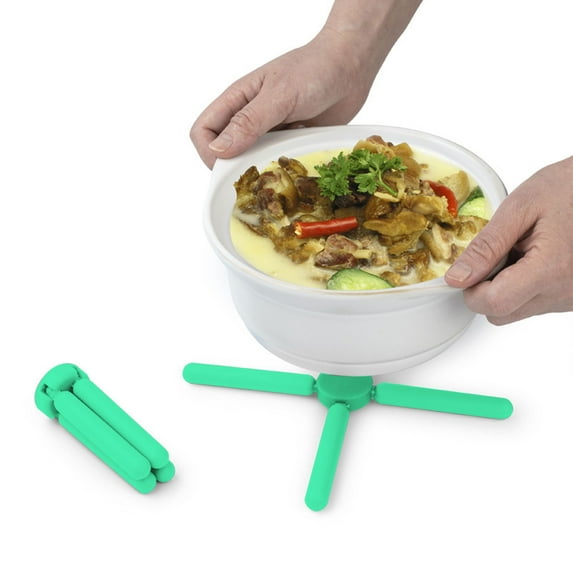 1/Pack Foldable Silicone Trivets, FENGCHEN Folding Trivet, Non-Slip ...