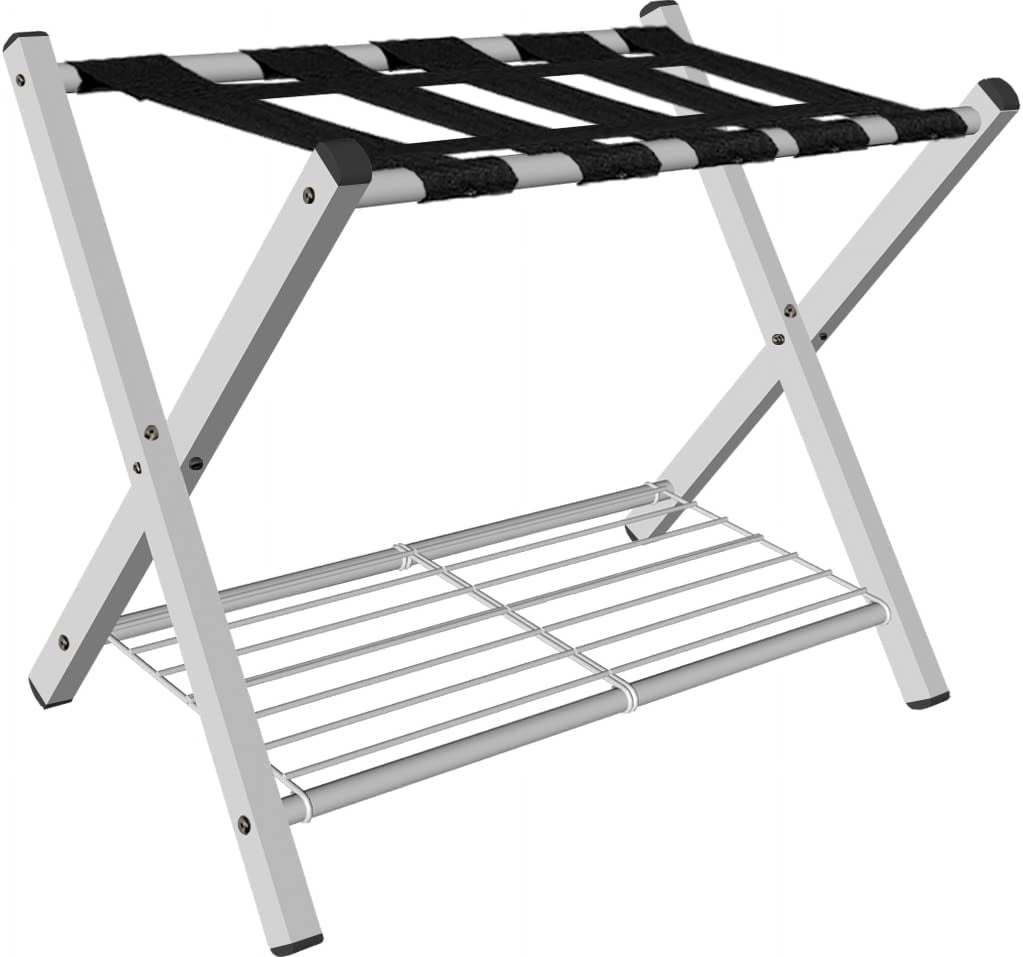 1 Pack Folding Luggage Rack for Guest Room, Foldable Suitcase Stand ...