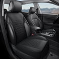 1-Pack Front Seat Cover, Faux Leather Seat Bottom Cover with Partial ...
