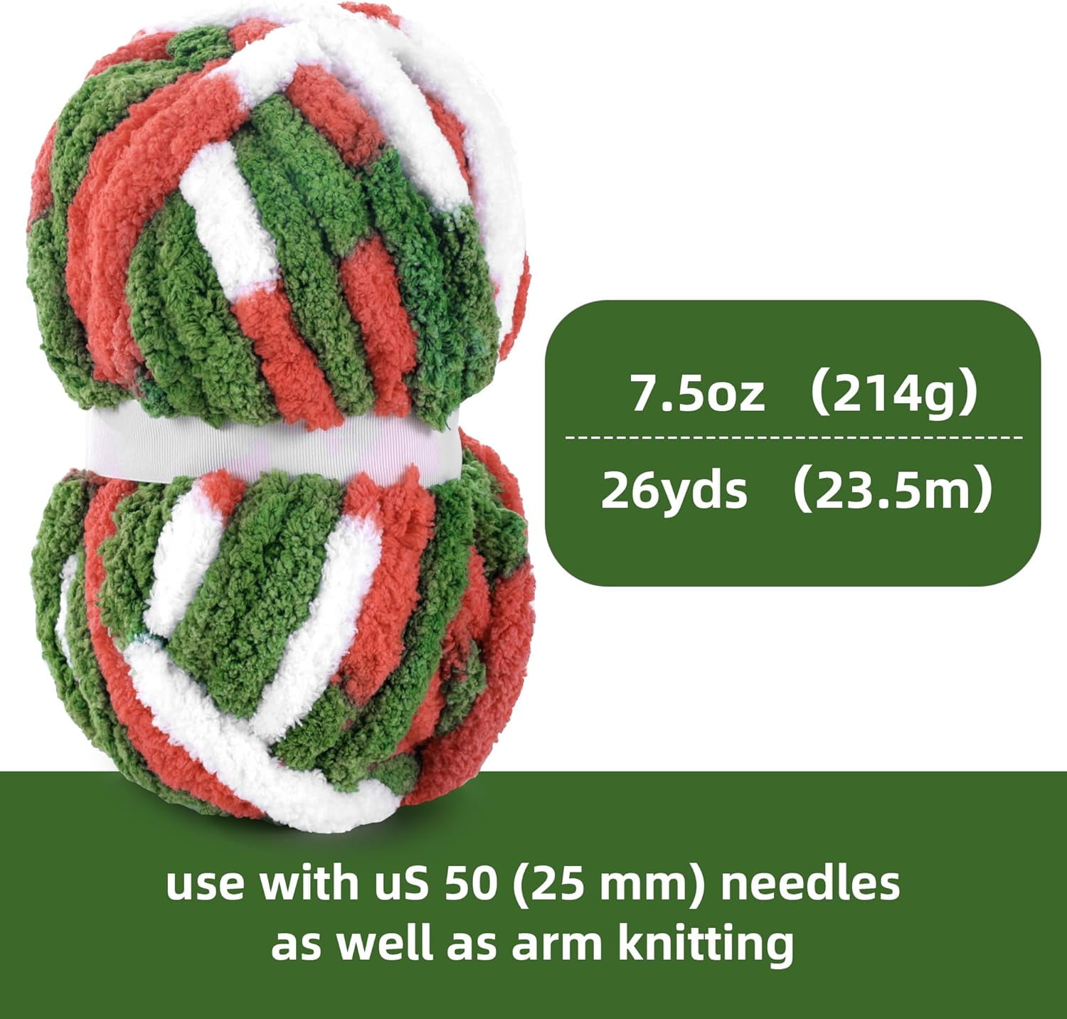 1 Pack Giant Chunky Yarn for Crocheting,Super Bulky Large Soft Fluffy ...