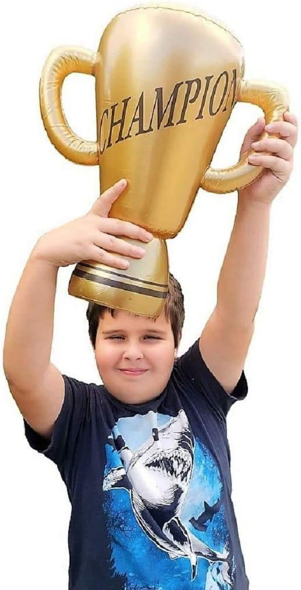 1 Pack- Gold Large 16 Inch Inflatable Trophy Cup with Handles. (16 ...