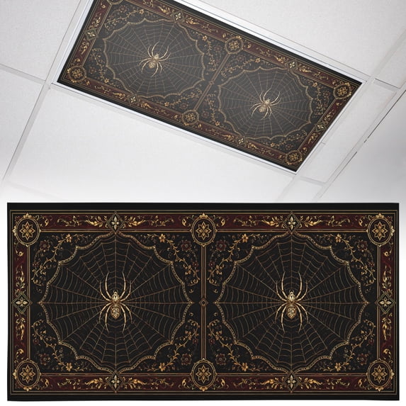 1 Pack Golden Spiders Fluorescent Light Covers for Ceiling Lights ...