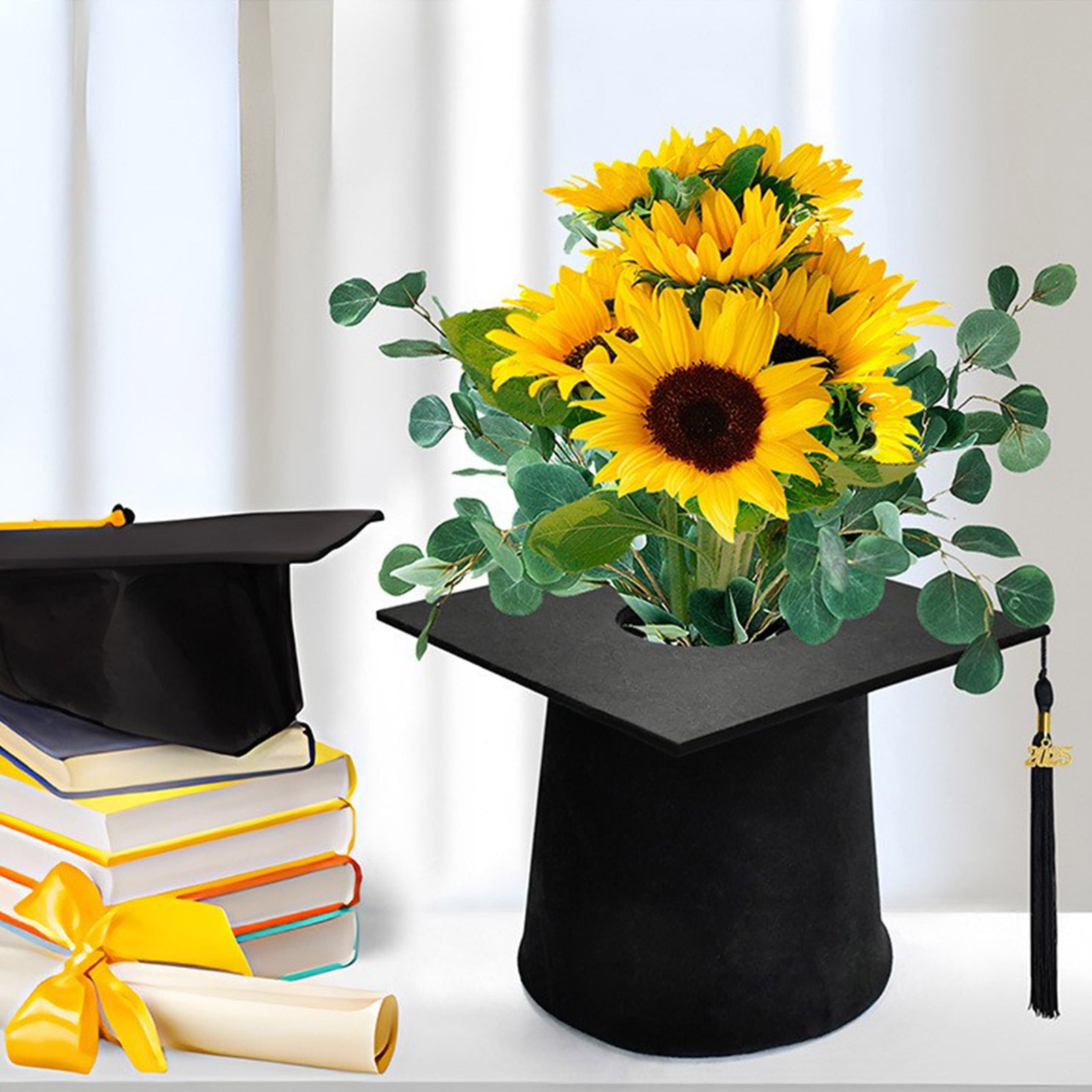 1 Pack Graduation Cap Flower Gift Boxes, 8 x 10 in Empty Container with ...