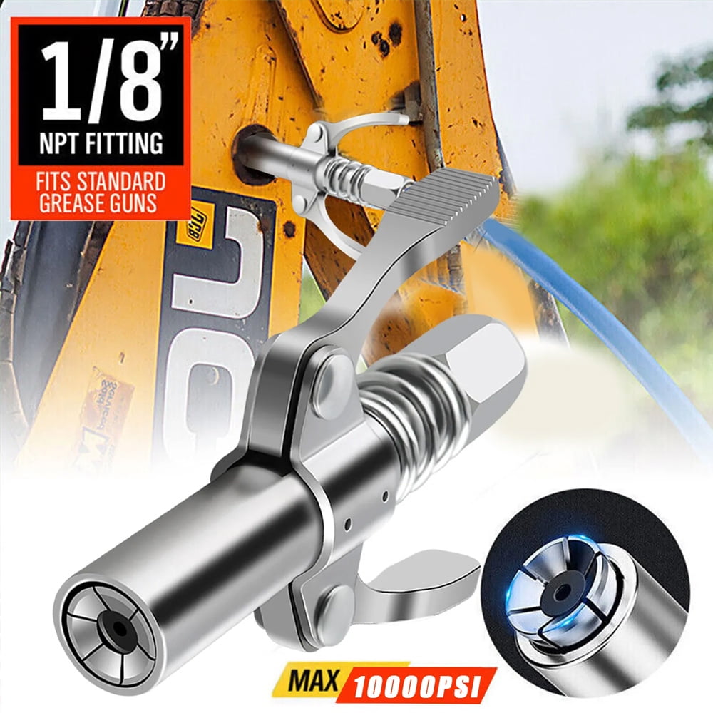 1-Pack Grease Gun Coupler Quick Release Lock Oil Injection Nozzles High ...
