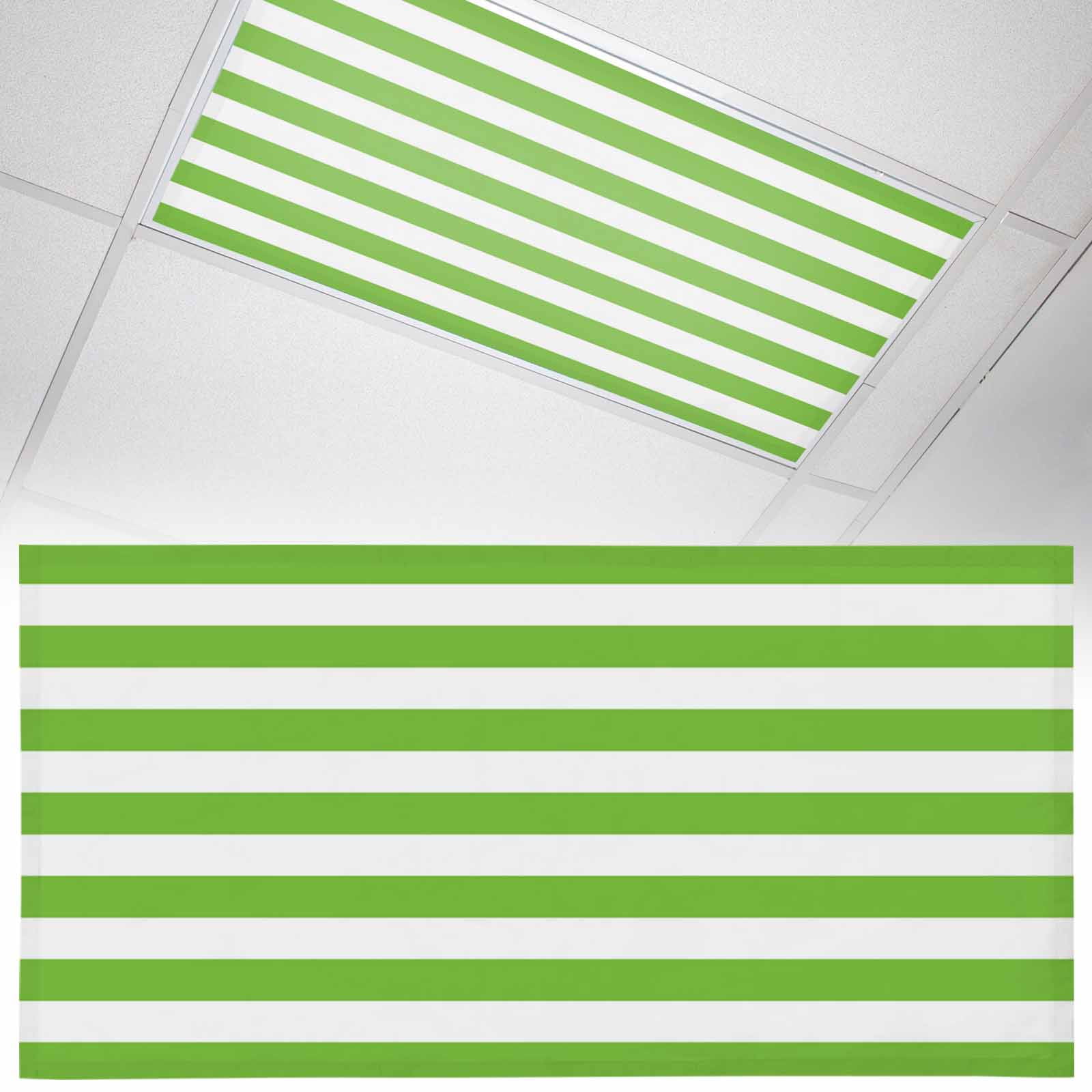 1 Pack Green and Fluorescent Light Covers for Ceiling Lights White ...