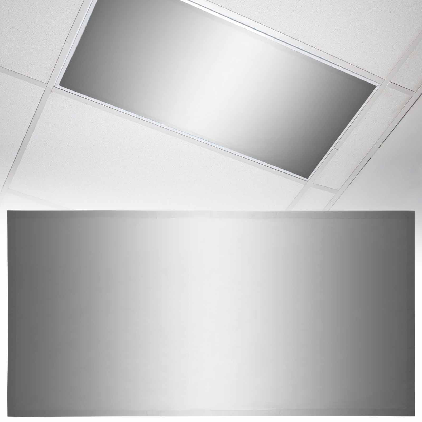 1 Pack Grey and Fluorescent Light Covers for Ceiling Lights White ...