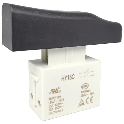 1-Pack HY15C Push Button Switch - 12A 250V / 18A 125V IP54 Waterproof ...