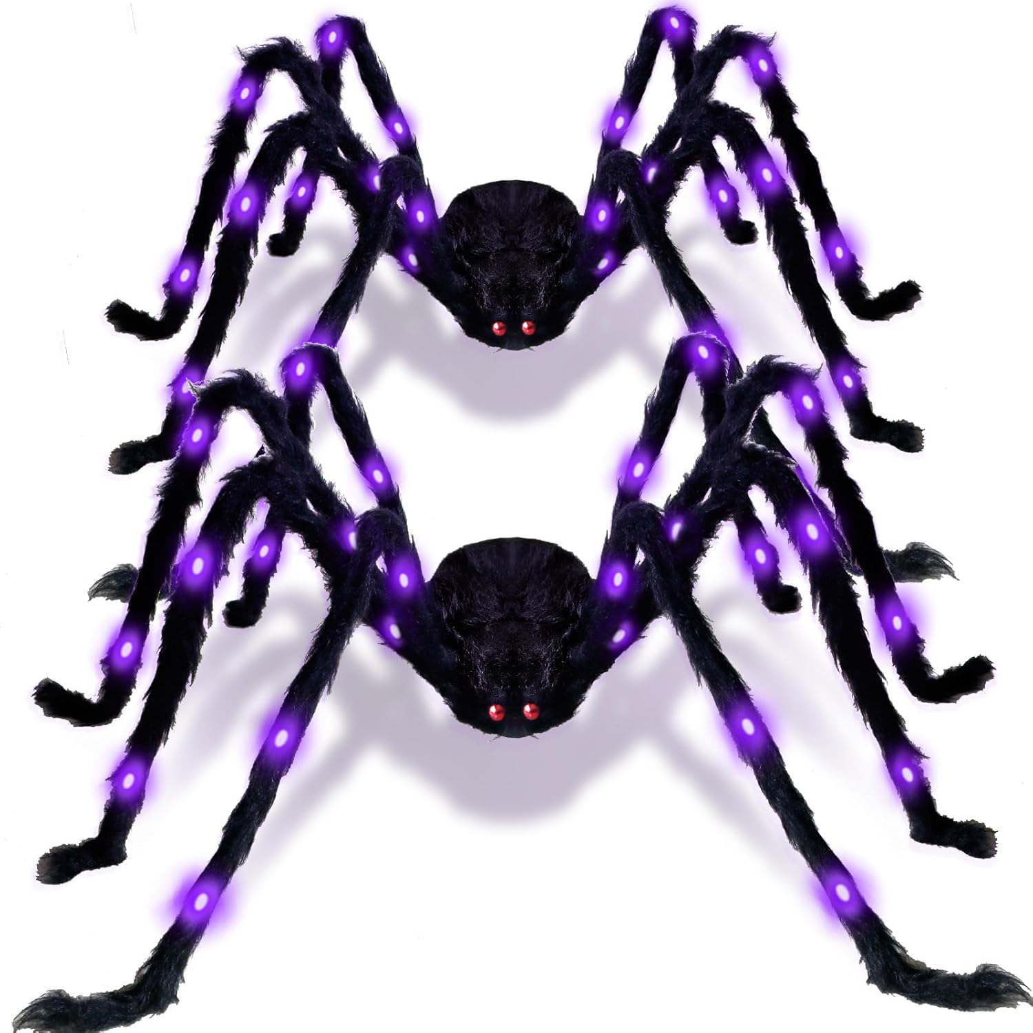 1 Pack Halloween Spider Decorations, Giant Light Up Spider Outdoor ...