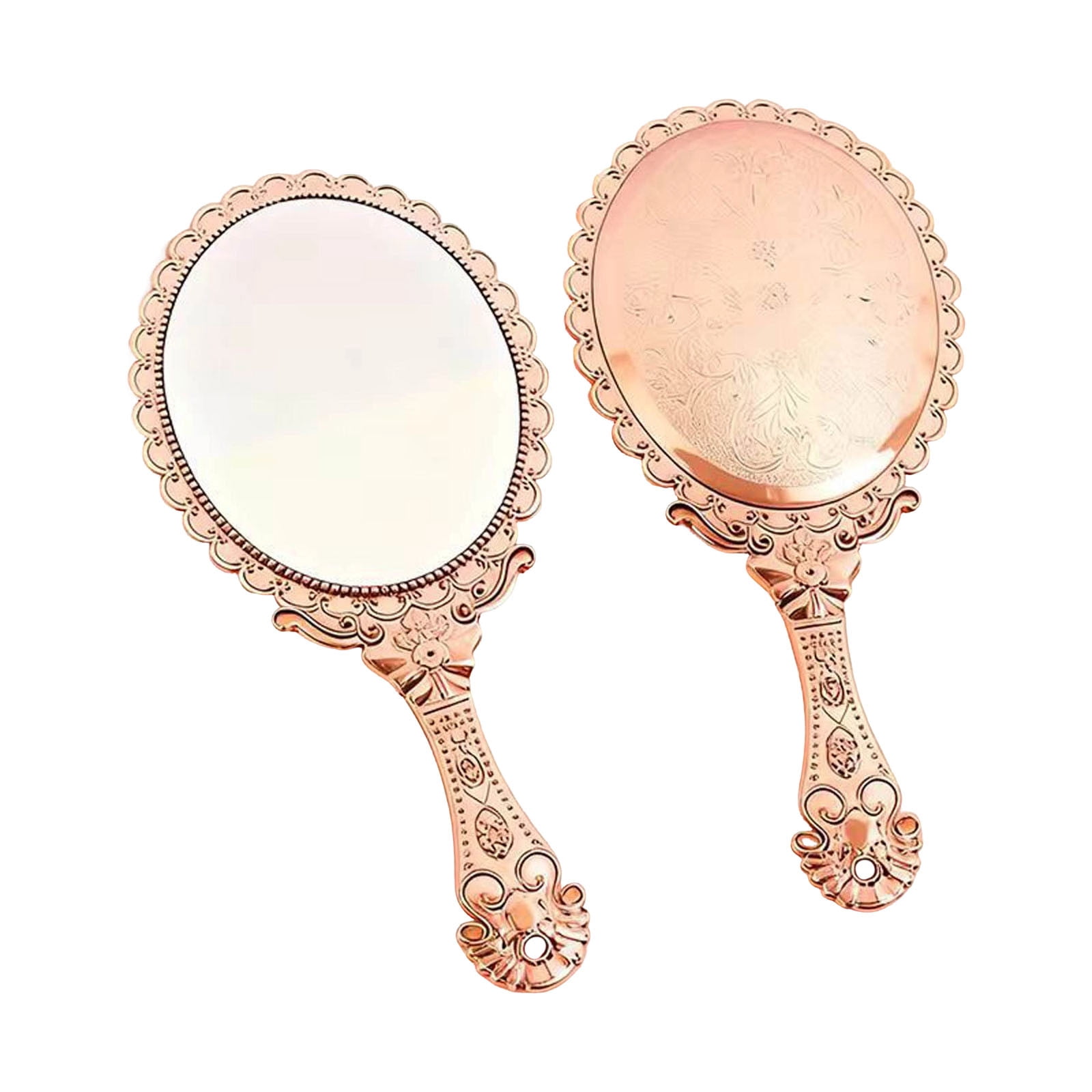 1 Pack Hand Mirror Vintage Handheld Mirror with Handle Vanity Makeup ...