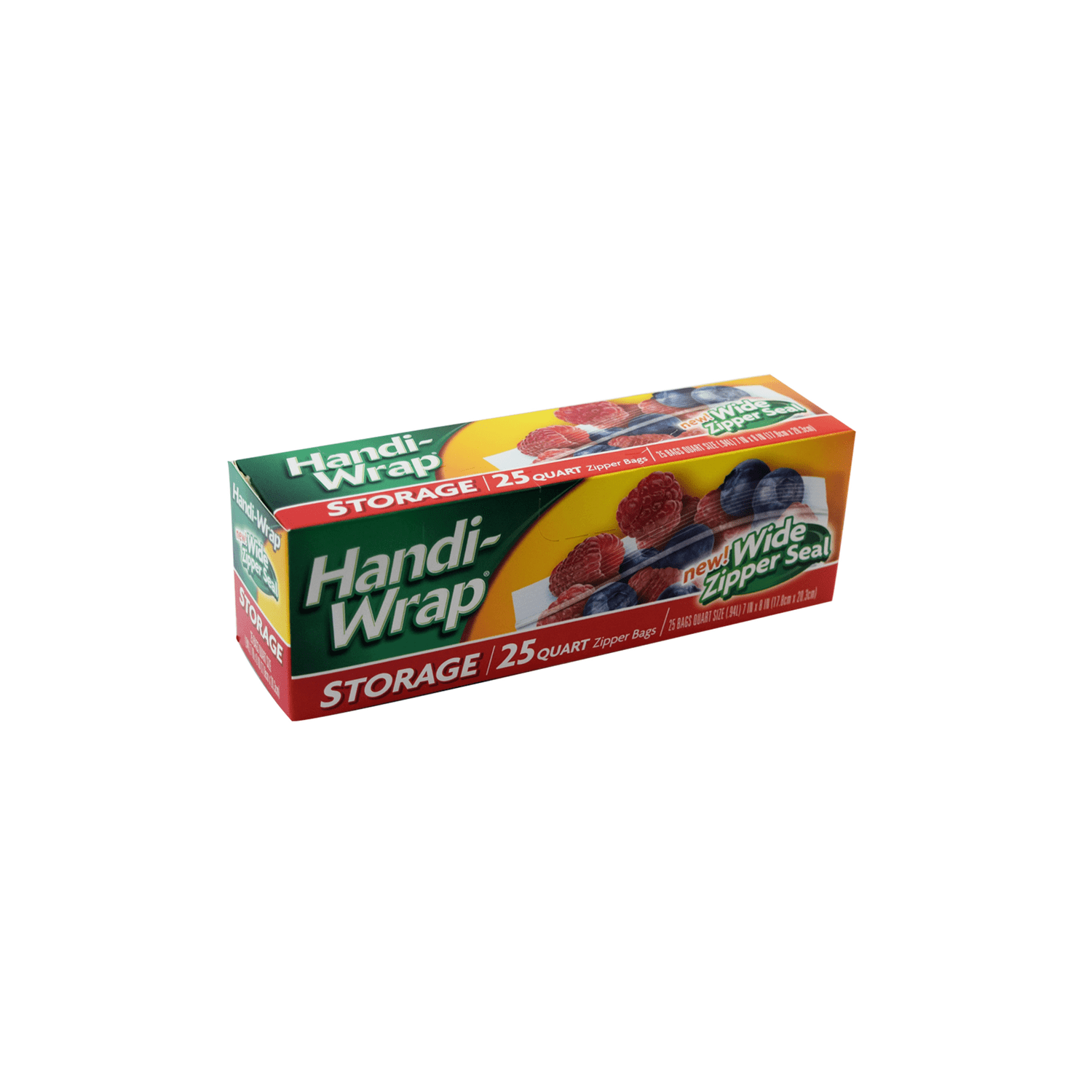 1 Pack Handi-Wrap 25 Quart Storage Wide Zipper Seal Bags - Walmart.com