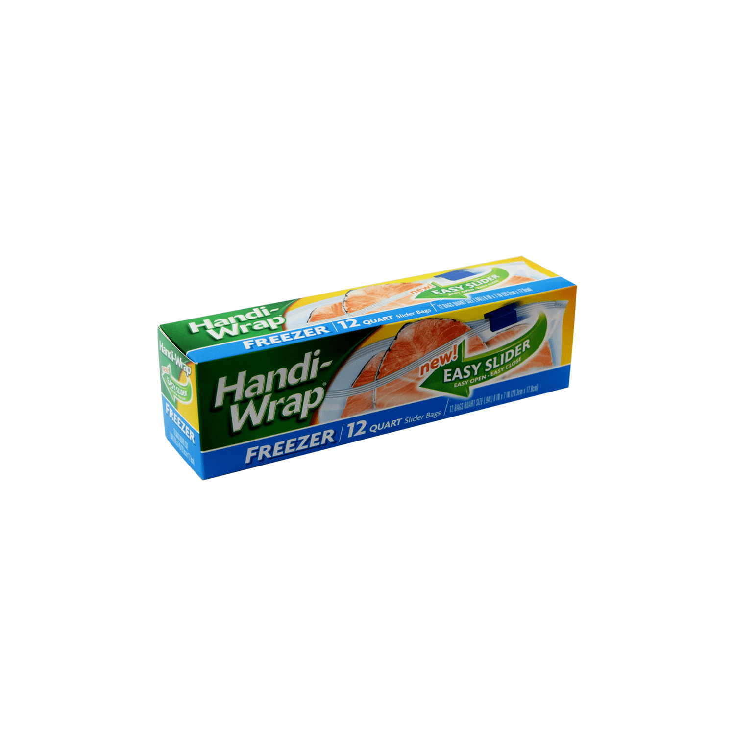 1 Pack Handi-Wrap Easy Slider Freezer Bags, Quart Size, 12ct - Walmart.com