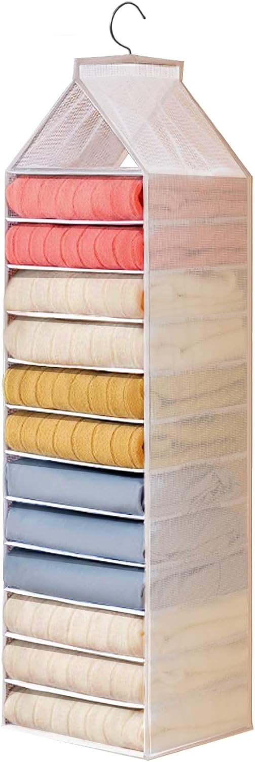 1 Pack Hanging Closet Organizer PVC Waterproof Wardrobe Clothes ...