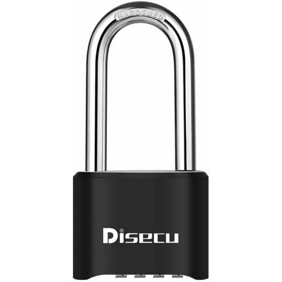 1 Pack Heavy Duty 4 Digit Combination Lock, 2.5 Inch Long Shackle ...