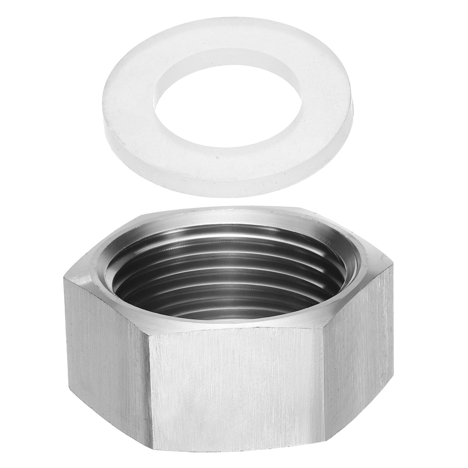 1 Pack Hex End Cap, 304 Stainless Steel PT 1" Female Pipe Fitting with ...