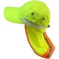 Glory Max Hi-Vis Reflective Work Safety Baseball Cap with Mesh Neck ...