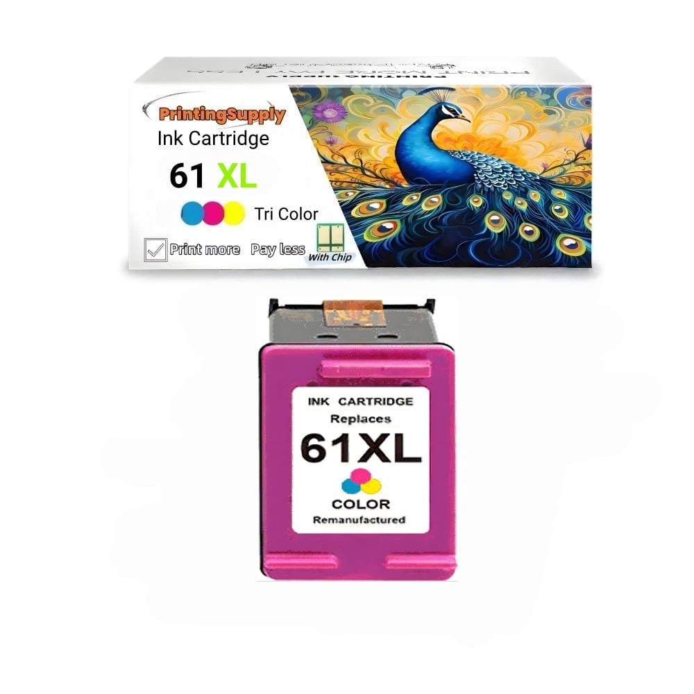 1 Pack High-Yield Tri-Color Ink Cartridges For HP CH564WN 61XL ...