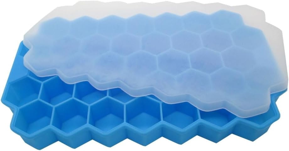 1-Pack Honeycomb Ice Tray with Cover – Fun-Shaped Silicone Mold for ...