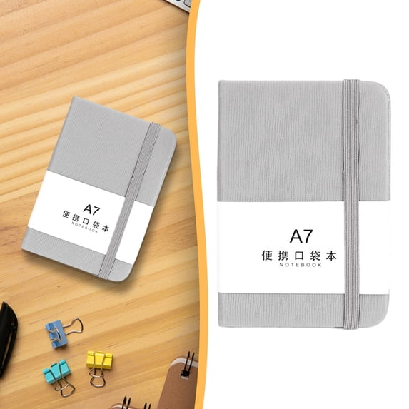 1-Pack Horizontal Pocket Notebook, 11x9cm Lined Notepad with Thick ...