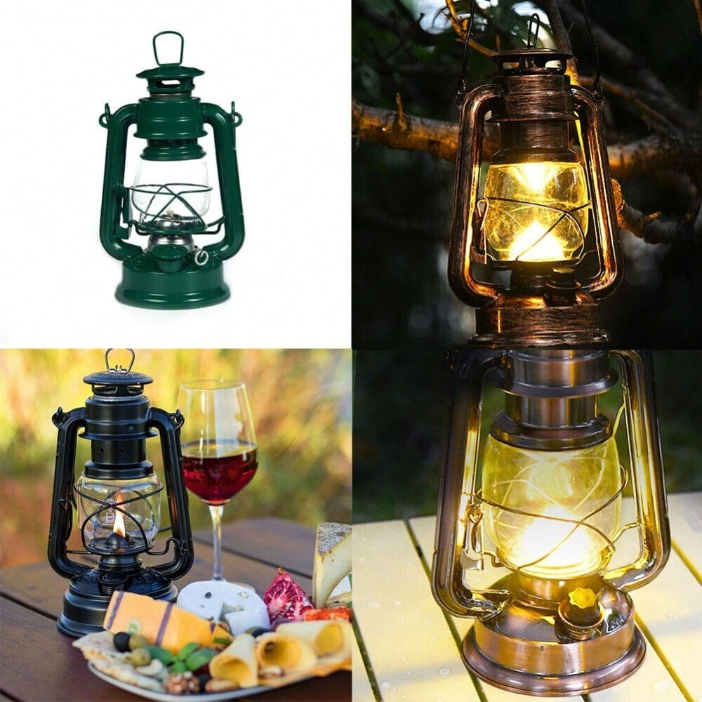1 Pack Hurricane Storm Camping Lantern Galvanized Steel Paraffin Lamp ...