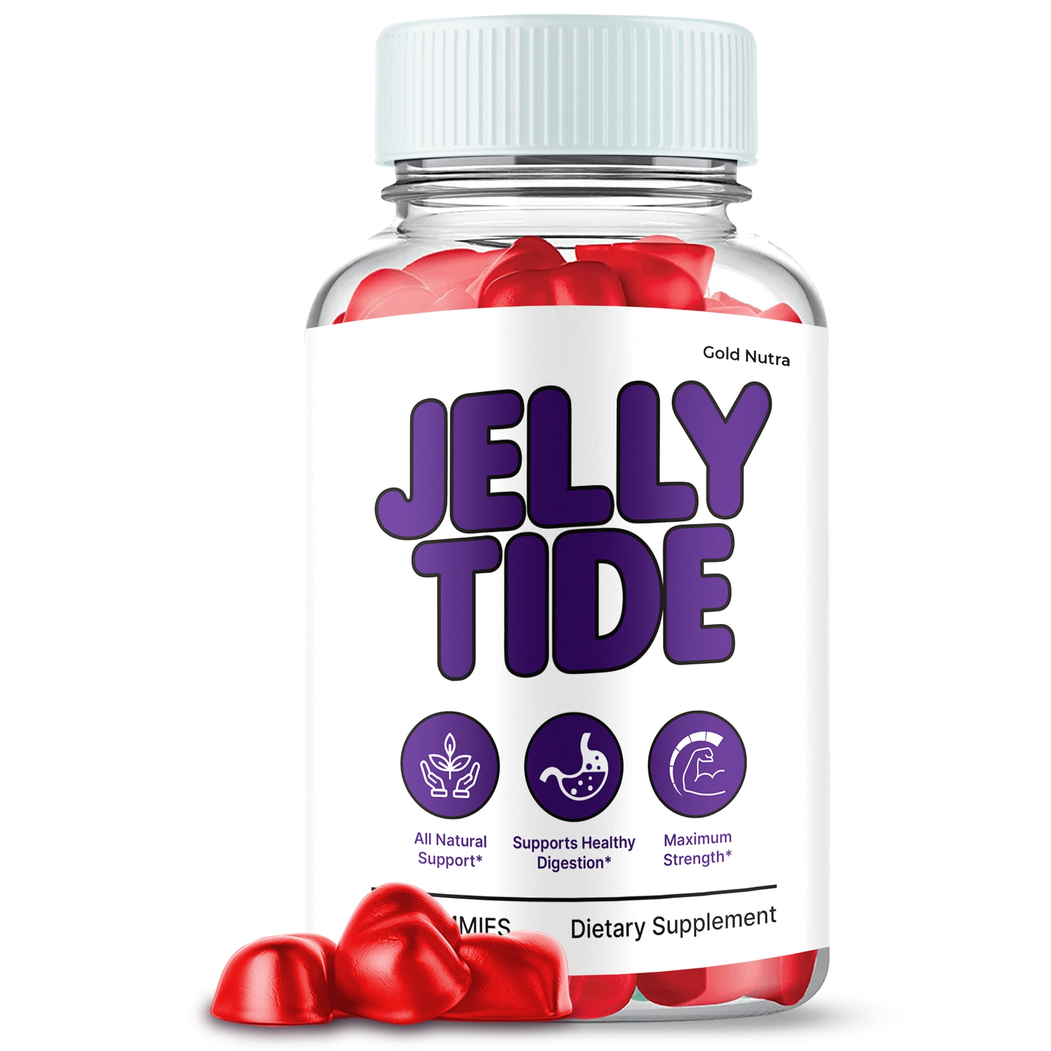 (1 Pack) Jelly Tide Gummies, JellyTide Supplement, All Natural Gummy ...