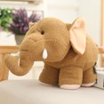 1-Pack Jungle Safari Brown Plush Elephant Plush Animal Toy, 7.8 Inches ...