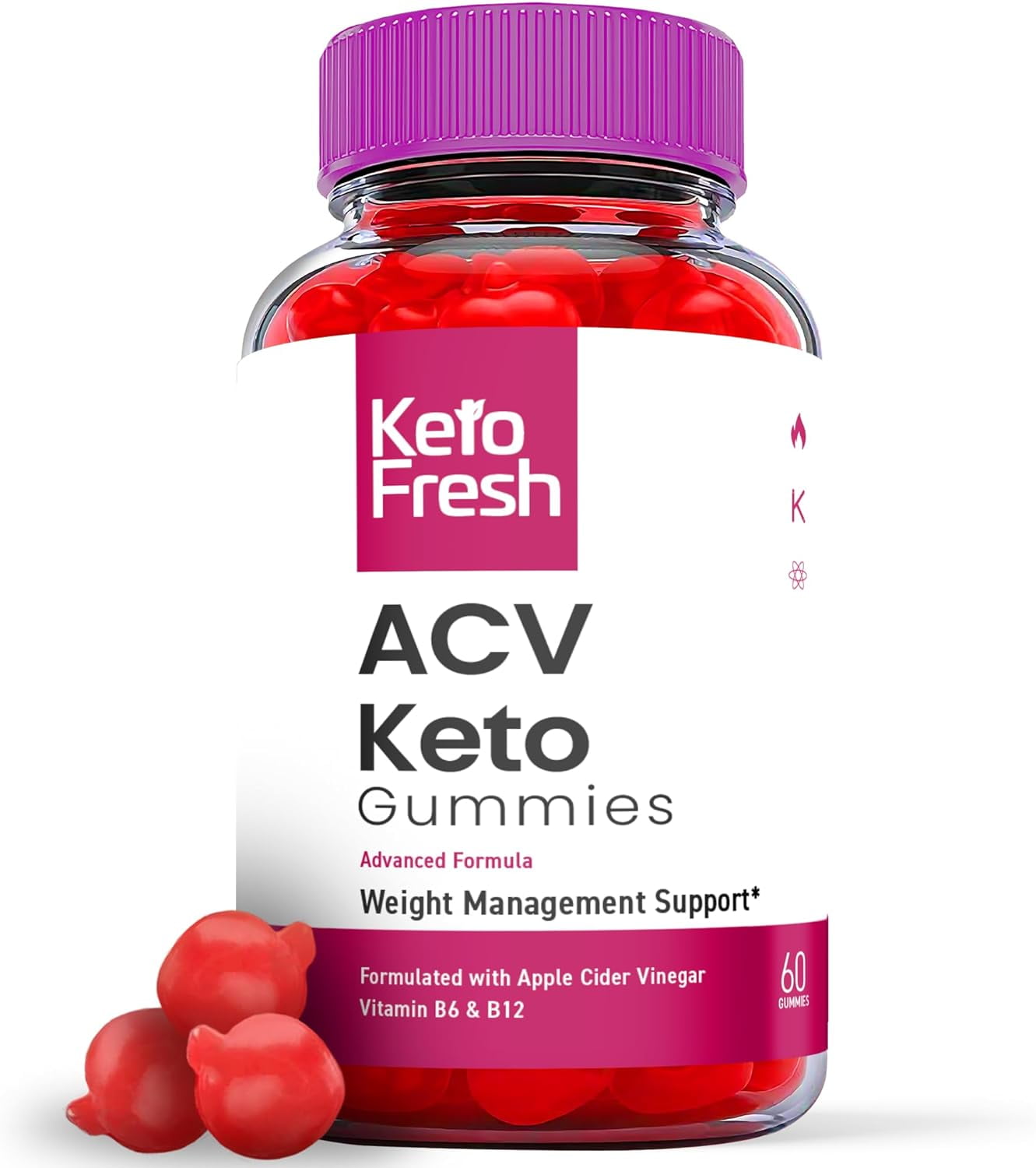 (1 Pack) Keto Fresh Keto ACV Gummies - Apple Cider Vinegar Supplement ...