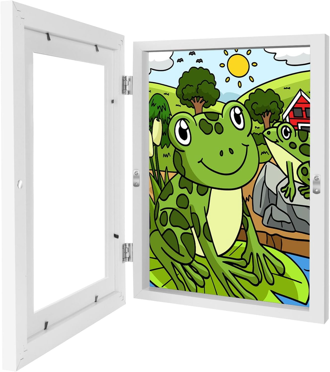 1 Pack Kids Art Frames 8.5x11 Inch Kids Artwork Flip Frame Changeable ...