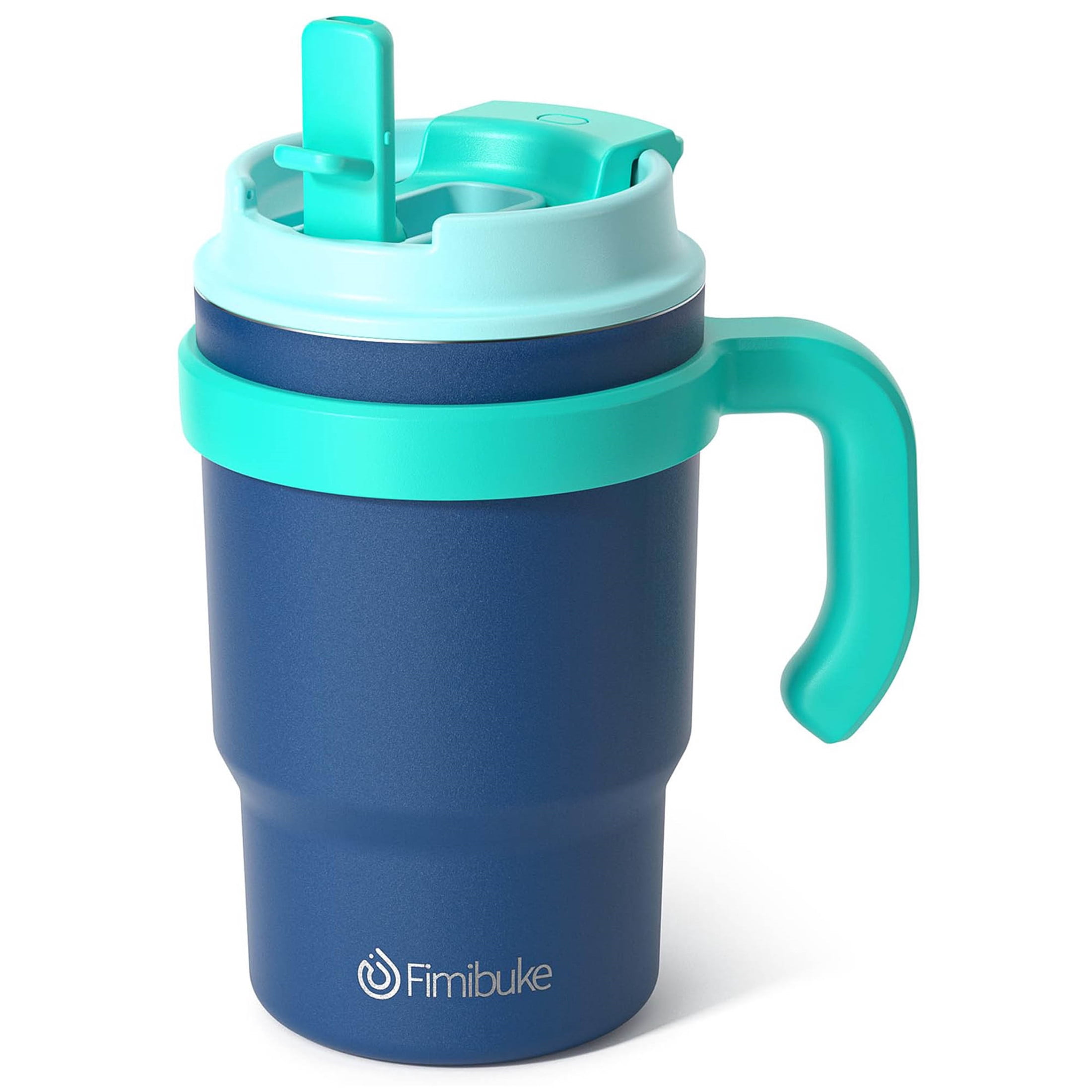 1 Pack Kids Insulated Tumbler with Straw & Handle, 16oz Stainless Steel ...