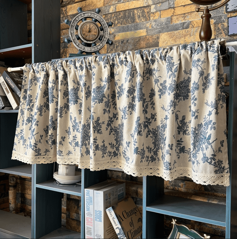 1 Pack Kitchen Valances for Windows Cotton Linen Valance Curtains ...
