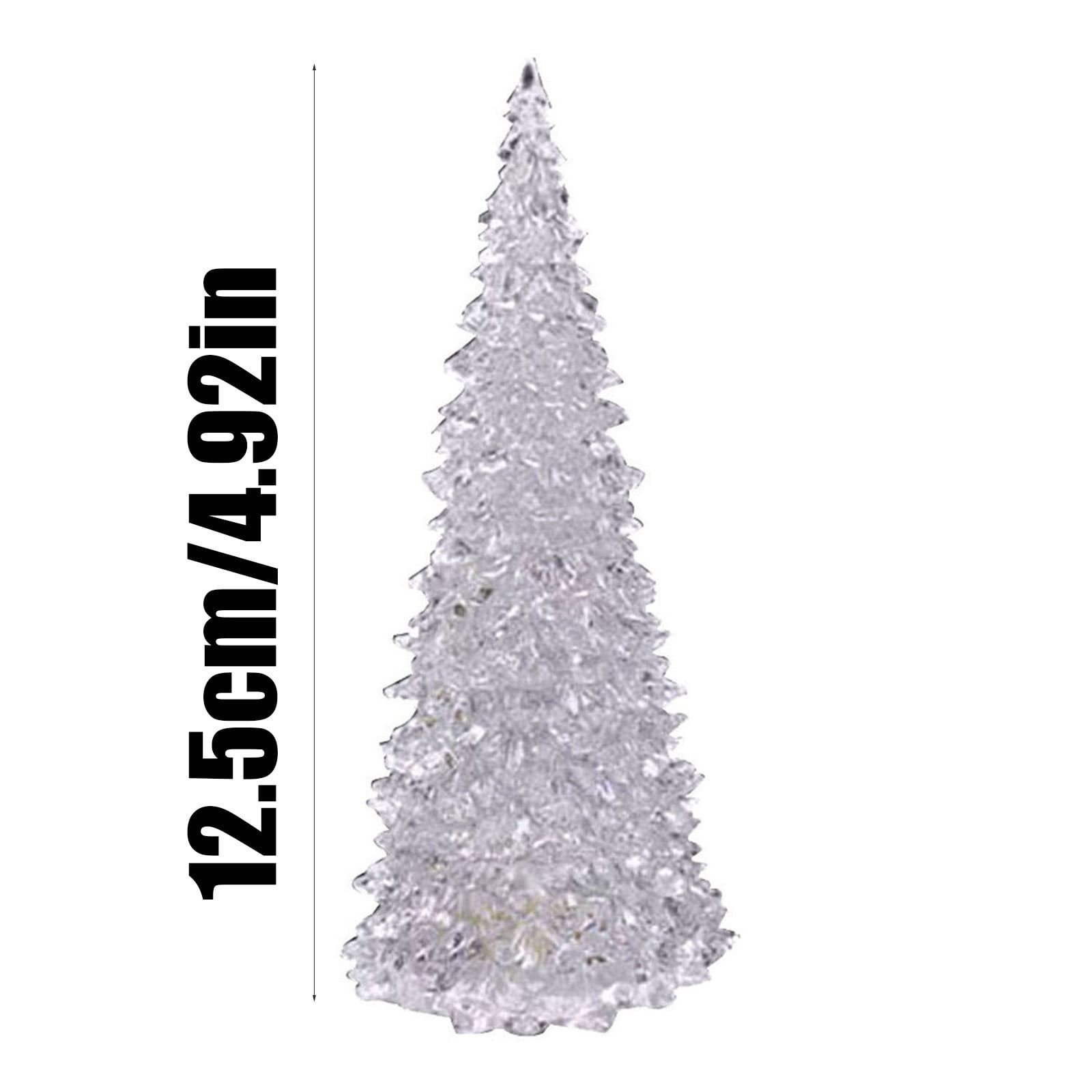 1 Pack LED Christmas Tree Lights, Mini Acrylic Light Up Tree, Color ...