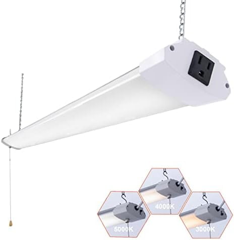 1 Pack LED Shop Light 4FT 48W Linkable Utility Integrated Ceiling ...