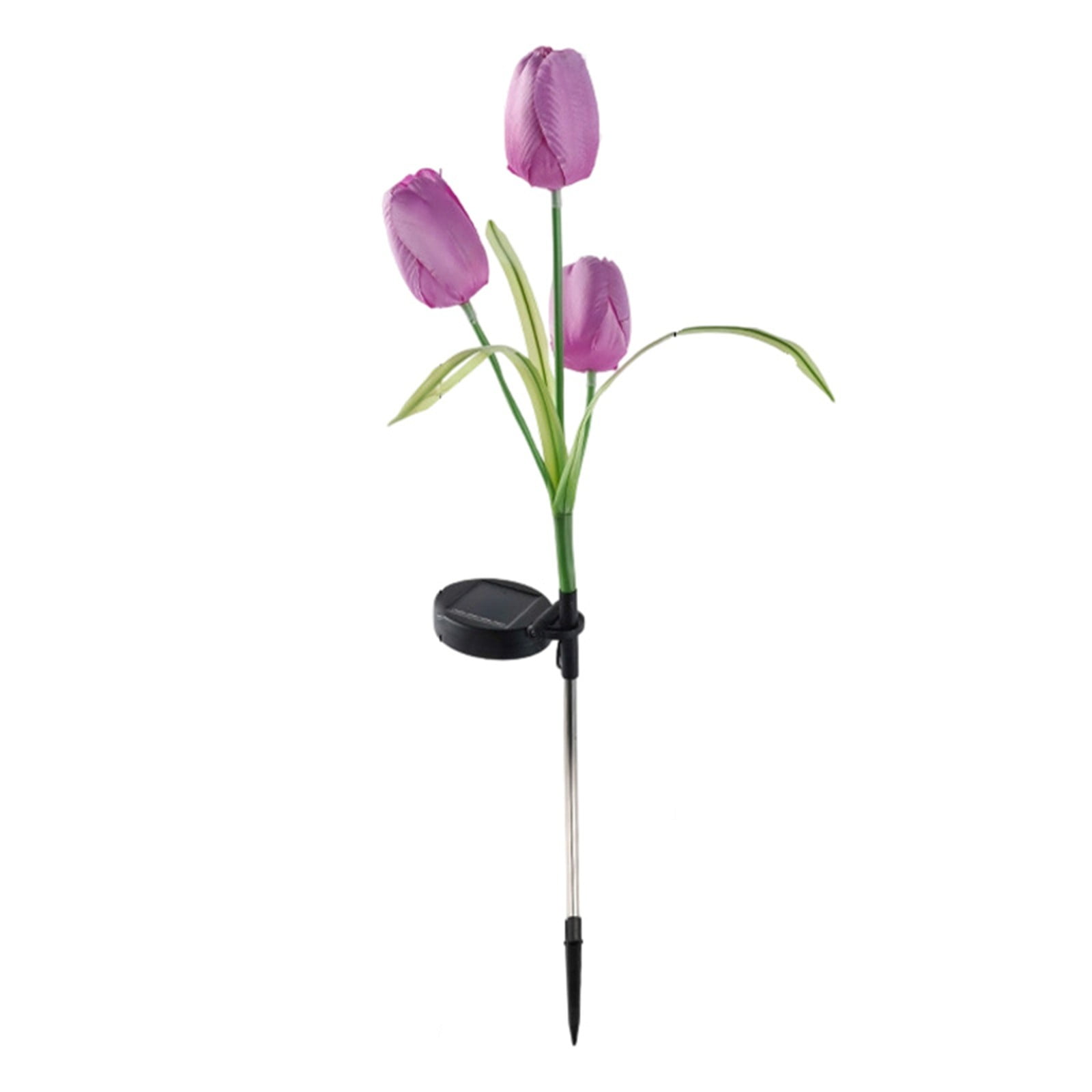 1 Pack LED Solar Flower Lights with More Realistic Tulips Flowers Solar ...