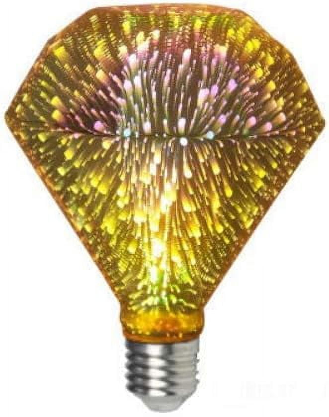 1 Pack LED Vintage Edison Bulb, D95 3W, Fireworks Filament Bulb 3D ...