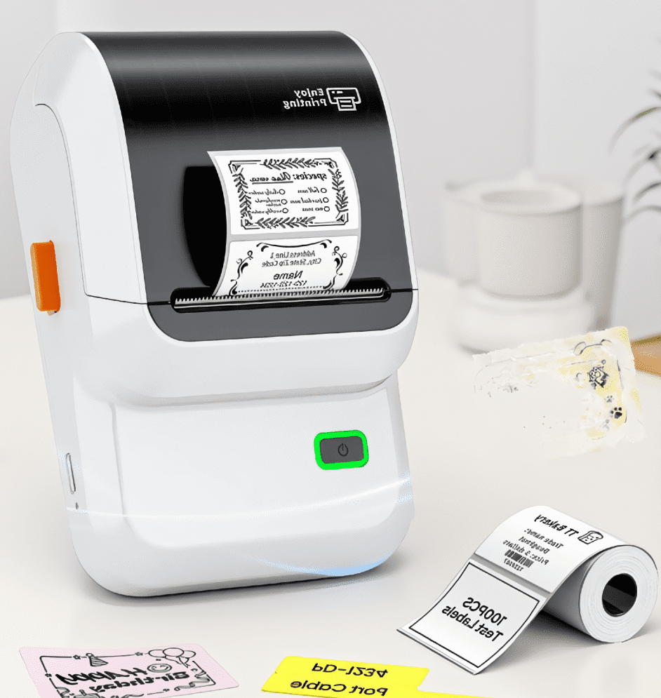 1 Pack Label Maker, Thermal Label Printer with App, 203 DPI, Barcode QR ...