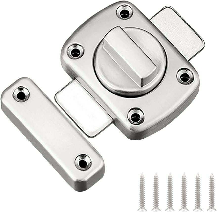 1 Pack Large Bathroom Door Lock with 6 Screws, Anti-Theft Lock for ...