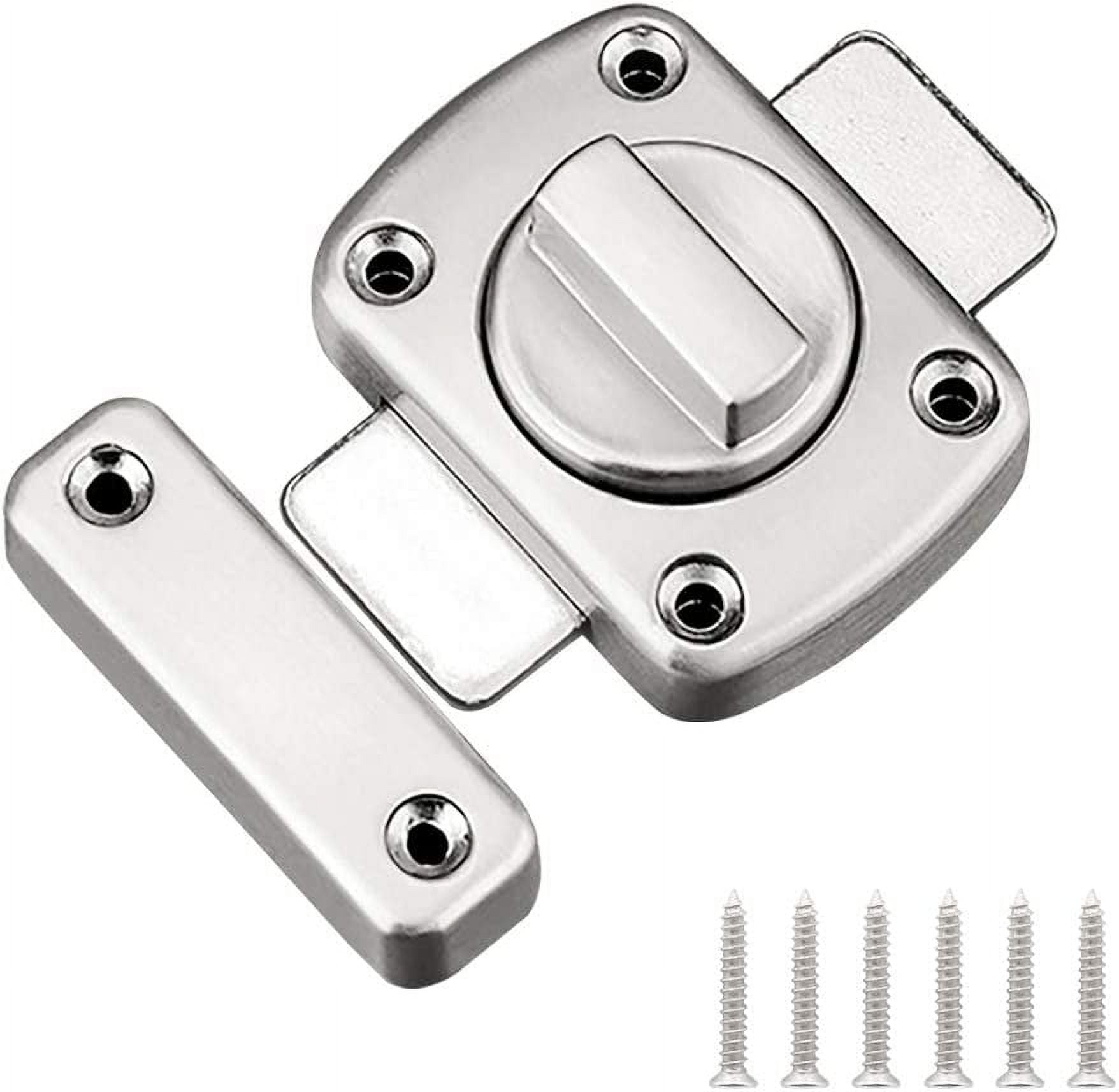 1 Pack Large Bathroom Door Lock with 6 Screws, Anti-Theft Lock for ...
