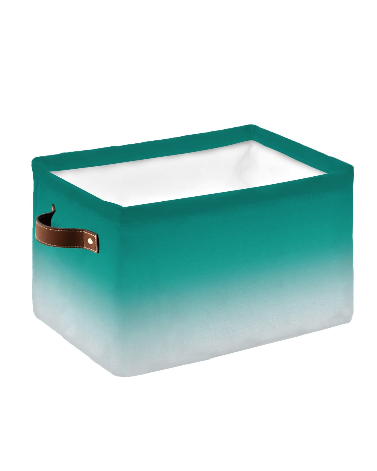 1 Pack Large Storage Baskets Bins Teal Ombre Collapsible Storage Box ...
