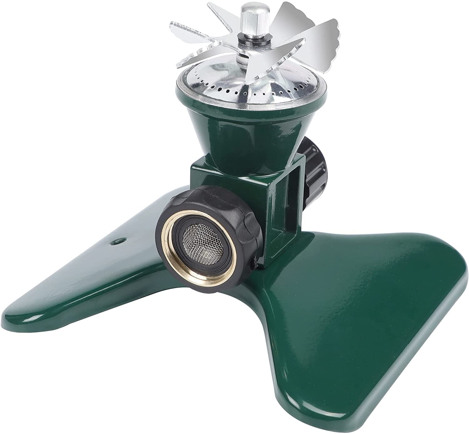 1 Pack Lawn Sprinkler, Heavy Duty Metal Square Garden Sprinkler, 360 ...