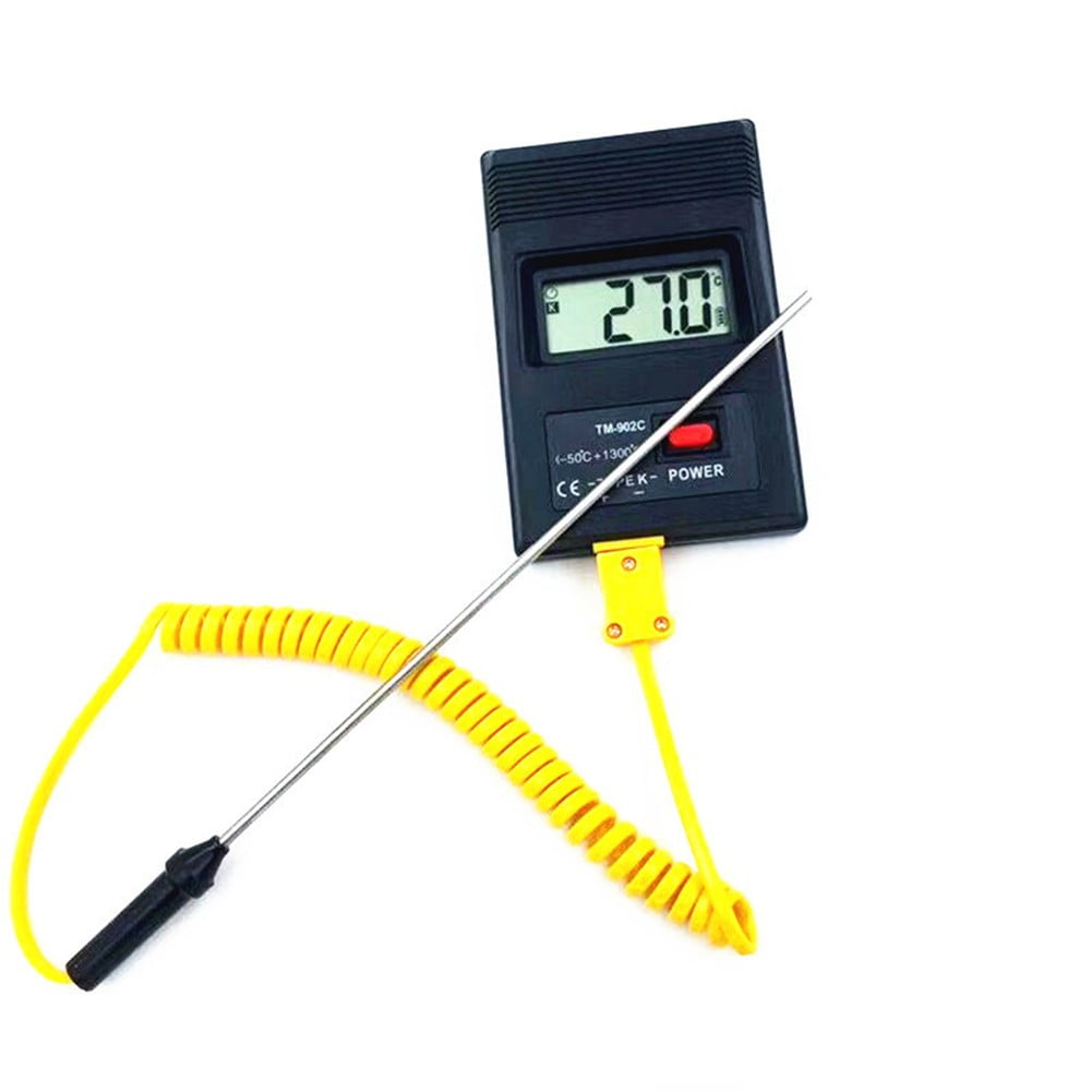 1-Pack LCD Thermometer Digital Thermometer for TM920C with 100mm Probe ...