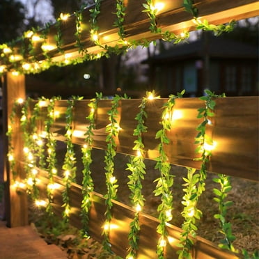 Perfect Holiday 66 LED Ivy Leaf Window Vine Decoration, Curtain String ...