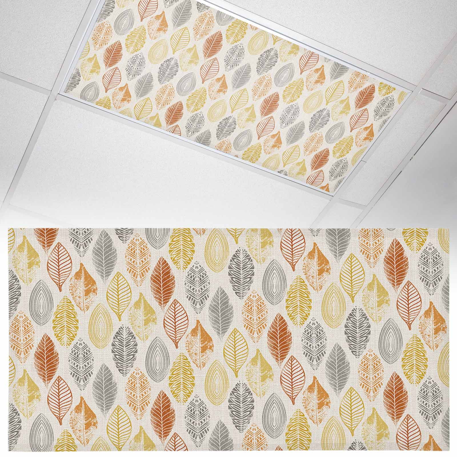 1 Pack Leaves Specimens Fluorescent Light Covers for Ceiling Lights ...