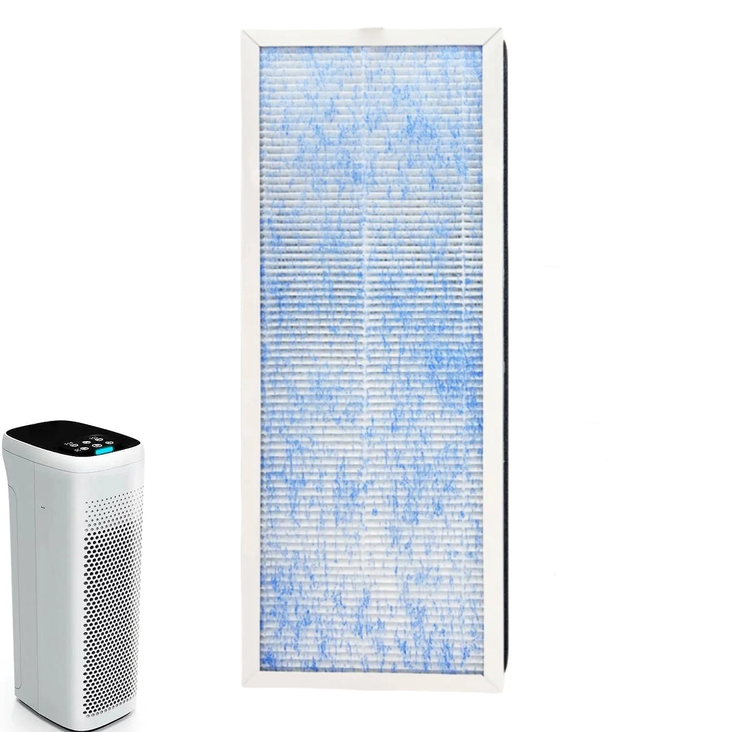 Home Times MS18 Replacement H13 HEPA Filter, True HEPA 3-Stage ...