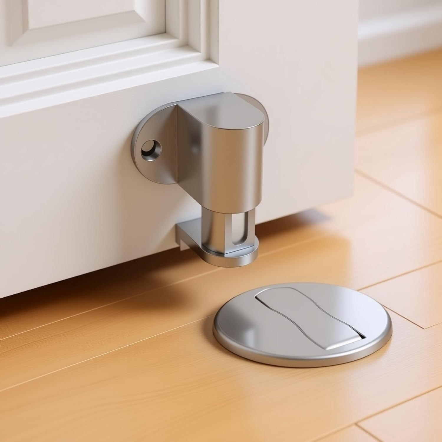 1 Pack Magnetic Door Stopper – Upgraded with Nail-Free Glue, Adjustable ...