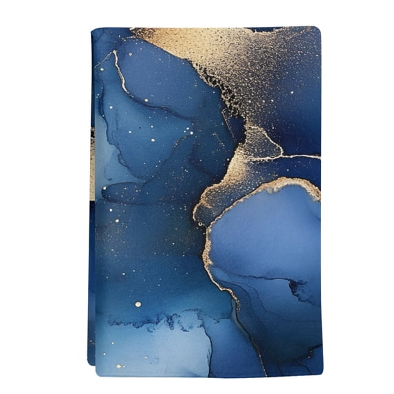 1 Pack Marble Dark Kitchen Towels Blue Abstract Stone Texture Natural ...
